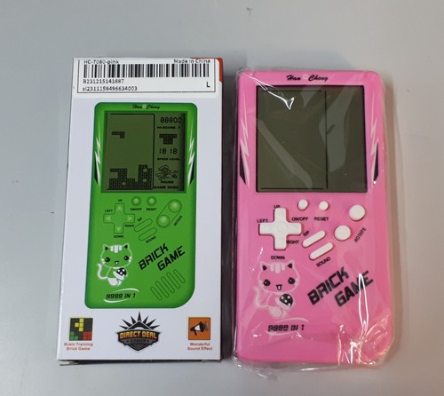 BRICK GAME 9999 EN 1 Rose Console de jeu puzzle classique portable ...