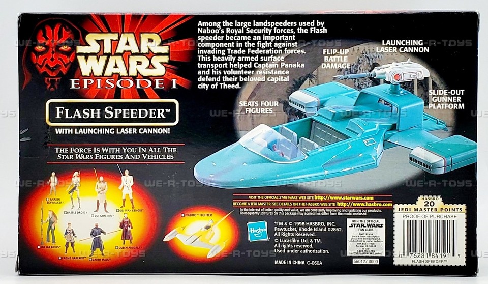 Star Wars Episode 1 Flash Speeder with Launching Laser Cannon 1998 ...