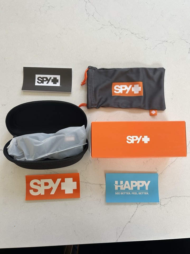 *AUTHENTIC* Spy Optic Cyrus Soft Matte Black Sunglasses Happy Green ...