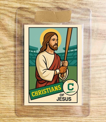 Jesus Christ Vector Art Style Baseball Trading Card | eBay