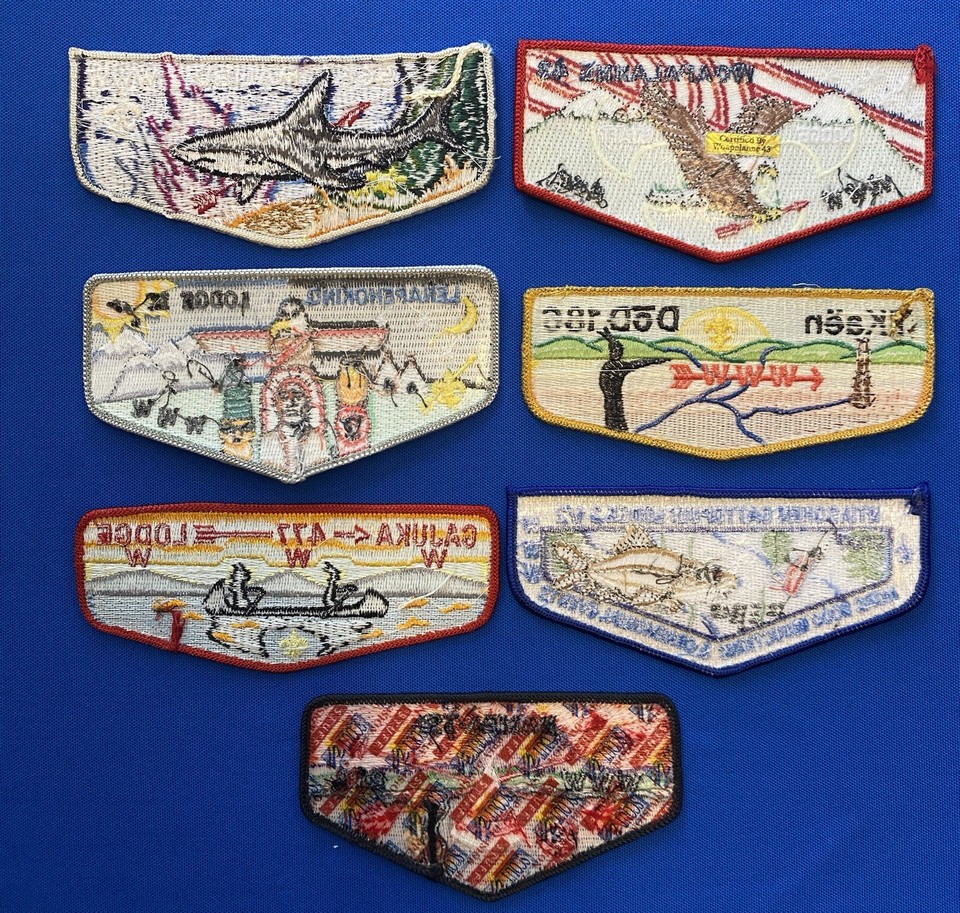 Patch lot of OA Flaps new condition lodges 566, IX, 477, 216, 186, 43 ...