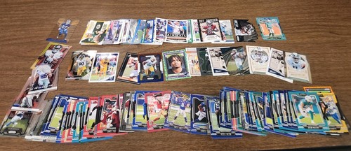 NFL Football Card Lot Medium Flat Rate Box Filled Auto Jersey Numbered ...