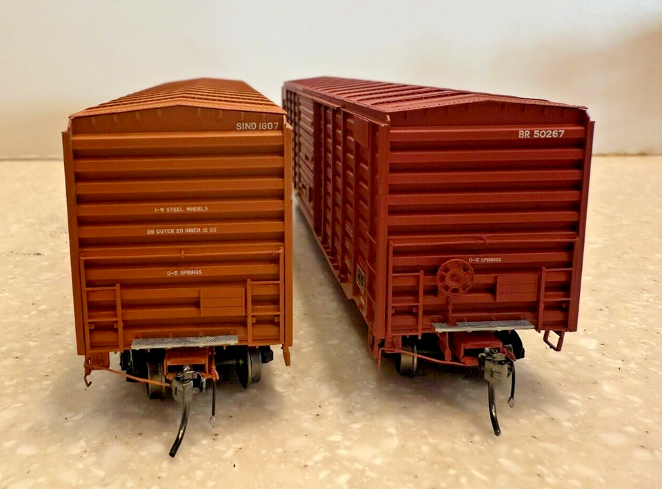 HO Model Train Box Cars- ExactRail Waffle Side, Highly Detailed ...