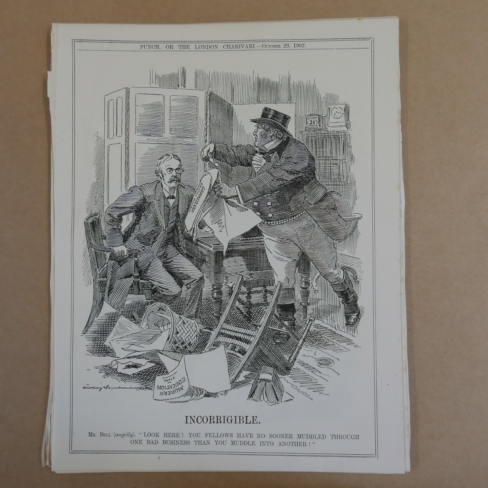 7x10" punch cartoon 1902 INCORRIGIBLE somaliland | eBay