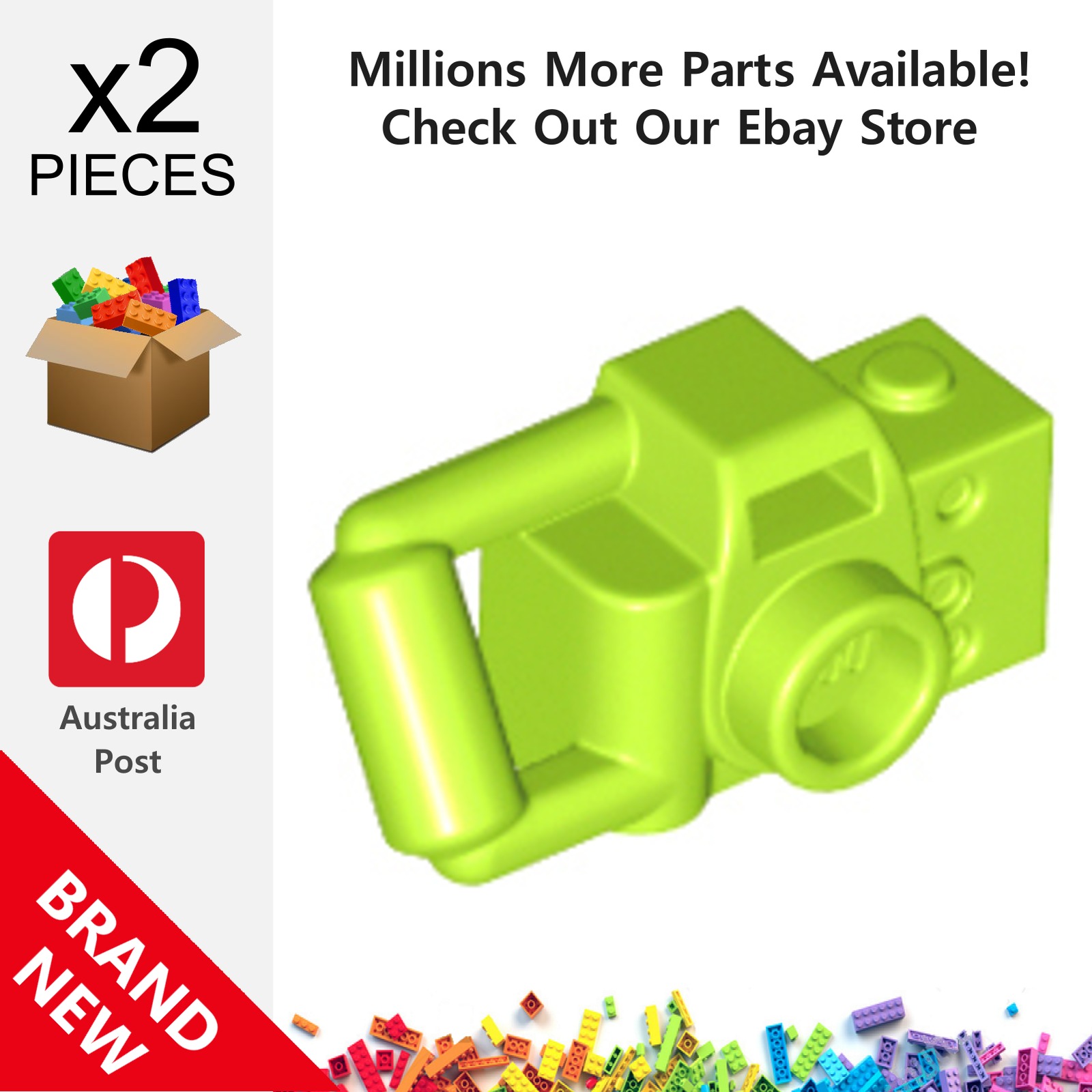 2x Genuine LEGO™ - Minifigure Camera Handheld Style - 30089 4724 New ...