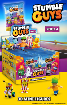 STUMBLE GUYS STUMBLE 3D MINI FIGURES SACHETS COLLECTION SERIES 4 WITH ...