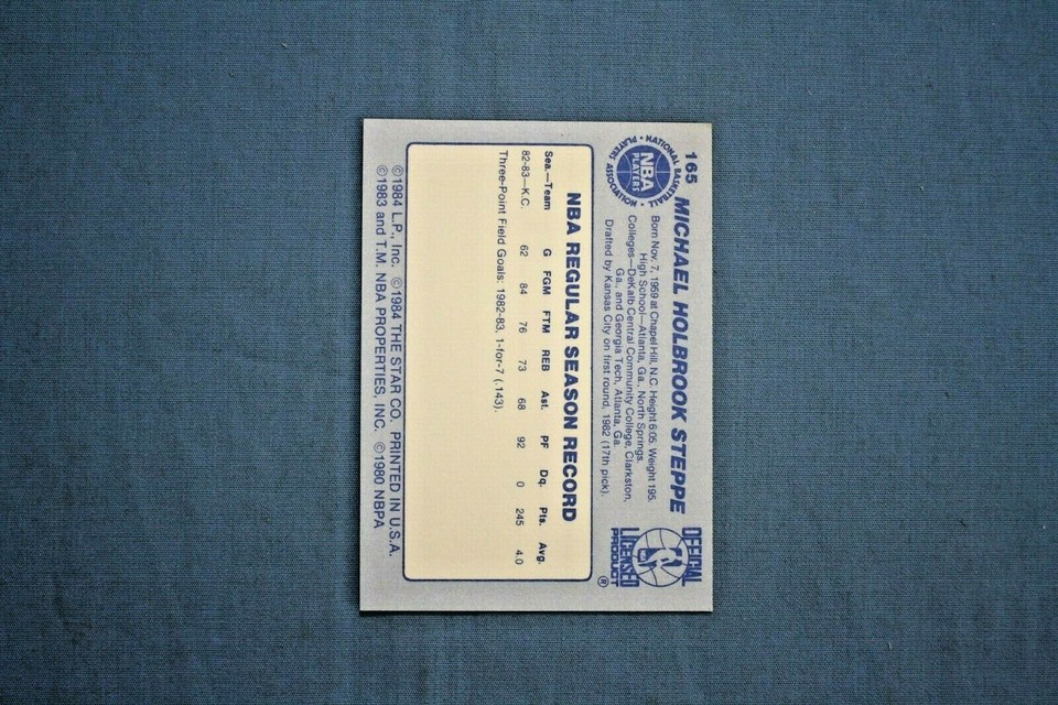 1983-84 Star Brook Steppe #165 nm-mt+ Indiana Pacers | eBay