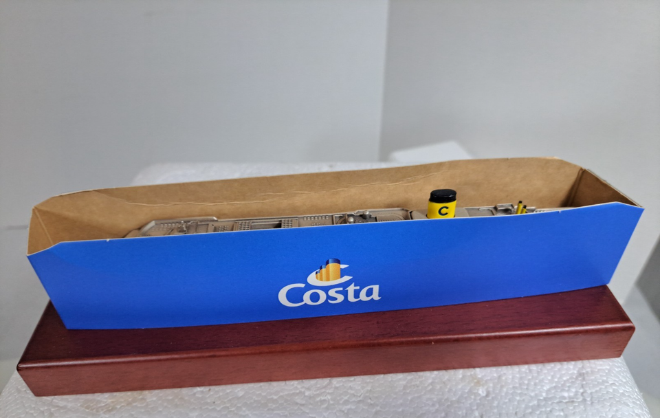 COSTA DELIZIOUSA PEWTER METAL CRUISE SHIP MODEL MADE IN ITALY by IDEAFP ...