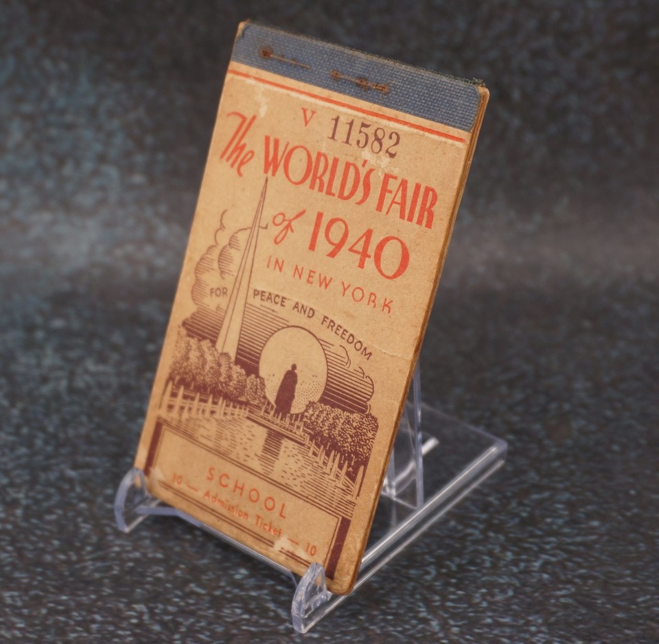 1940 New York World's Fair "For Peace & Freedom" School Ticket Book - 1 ...