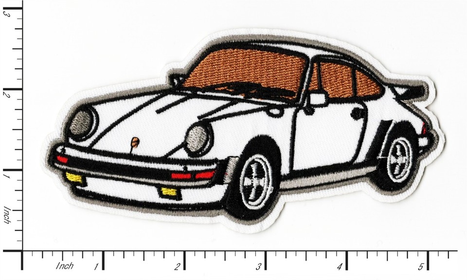 Classic Porsche 911 Style Embroidered Iron On Patch European Sports Car ...