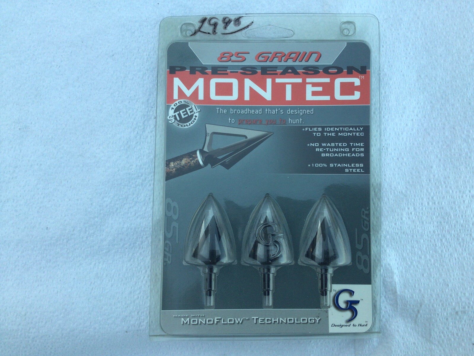 G5 Outdoors Pre-Season Montec Practice Point Steel Fixed Blade ...