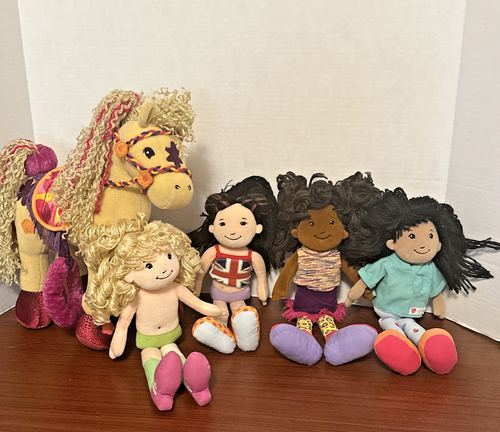 Groovy Girls Lot of 4 Dolls w/Calypso Manhattan Toy Sarita Britta ...