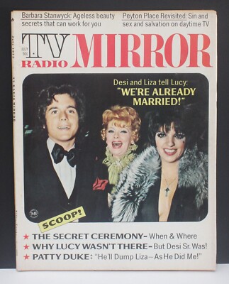 TV Radio Mirror magazine July 1972 Desi & Liza Patty Duke Peyton Place ...
