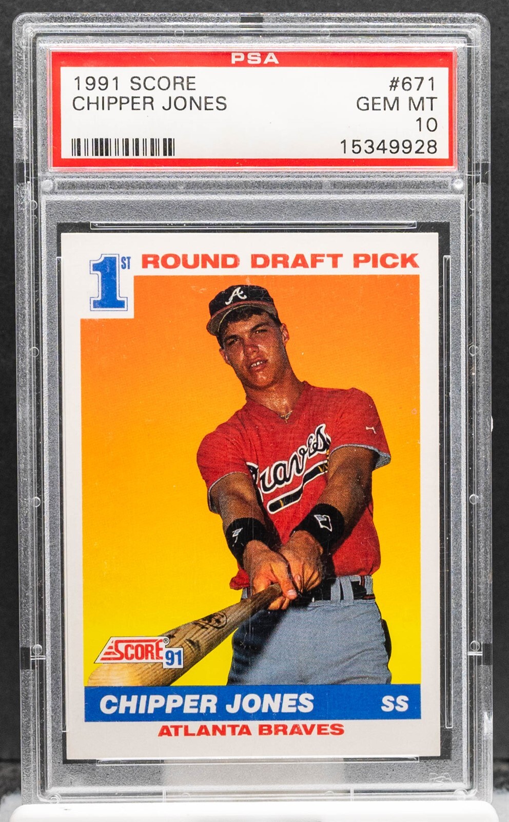 Chipper Jones 1991 Score #671 Base Price Guide - Sports Card Investor