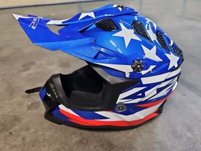 LS2 Subverter Evo Glory Full Face MX Motocross Helmet -Large Red White ...