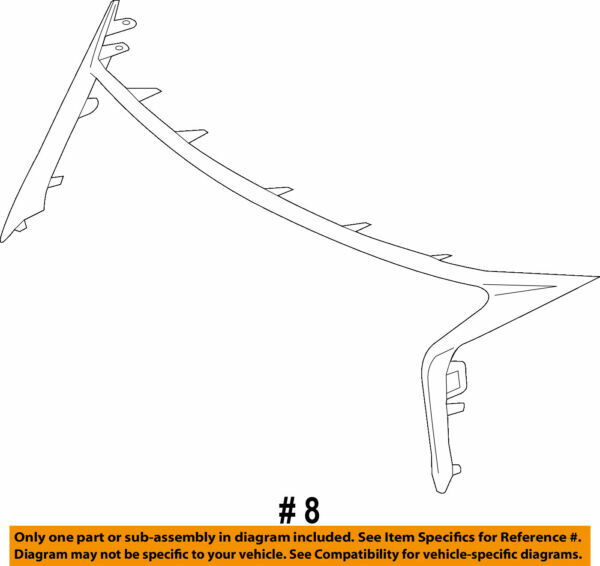 52711-30270 Toyota Moulding, radiator grille 5271130270, New Genuine ...
