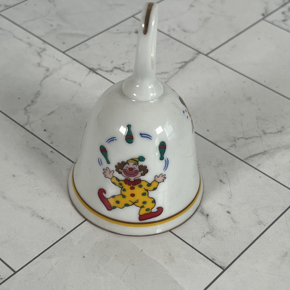 Vintage Papel Clown-Around White Porcellana Decorati Bell Finiture IN ...