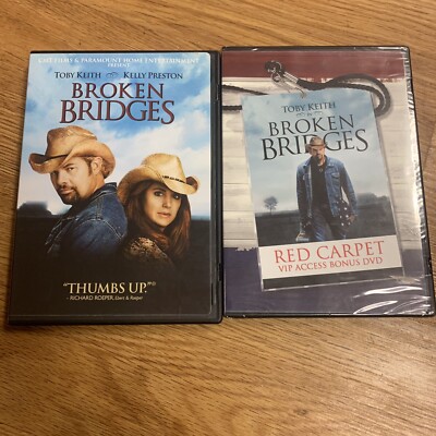 Broken Bridges DVD 2007 Toby Keith/Kelly Preston + VIP BONUS DVD Is ...