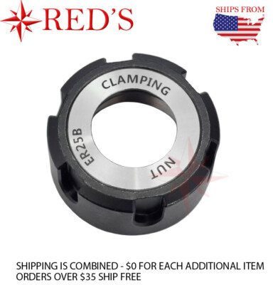 PRECISION ER25 BALL BEARING COLLET NUT TOOL HOLDER COLLET NUT ER 25 CNC ...