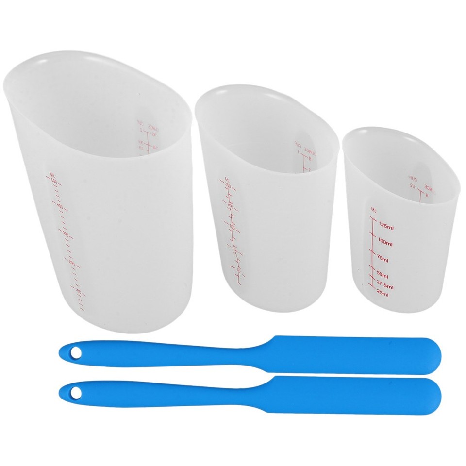 Measure Cups Thickened Silicone Kitchen Measuring Household Graduated ...