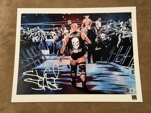 Stone Cold Steve Austin Signed 11x14 Photo BAS Autograph Authentic WWE ...