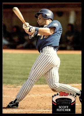 1992 Stadium Club Scott Fletcher Milwaukee Brewers #792 | eBay