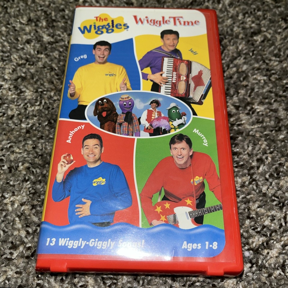 The Wiggles Wiggle Time VHS Video Kids TV Movie 2000 in Red Clamshell ...
