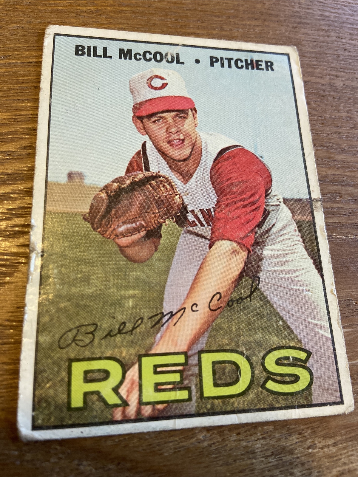1967 Topps Bill McCool #353 Cincinnati Reds Vintage Baseball Card (poor ...