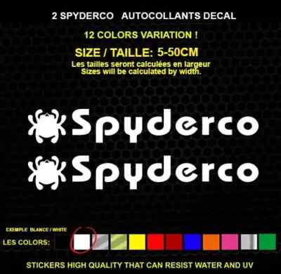 2 SPYDERCO autocollant Véritable decal autocollant STICKERS IMPERMÉABLE ...