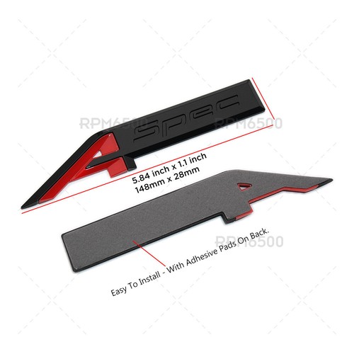Acura Aspec A Spec Fender Marker Badge Logo Sport Emblem Nameplate ...