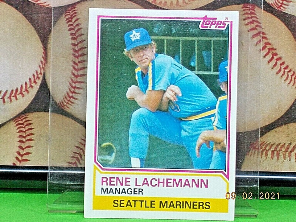 1983 TOPPS Baseball Card # 336 *** RENE LACHEMANN *** Seattle Mariners ...