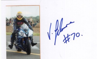 Victor Gilmore (†/ Nordirland) - Motorrad - original signierte ...