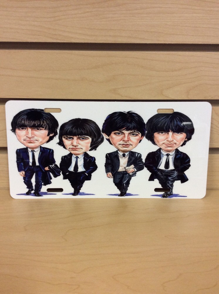 THE BEATLES VANITY CAR/MAN-CAVE/PUB DECRETIVE LICENSE PLATE MADE WITH ...