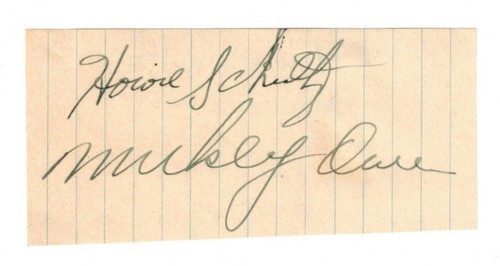 Howie Schultz & Mickey Owen Cut Signatures! Brooklyn Dodgers! Signed ...