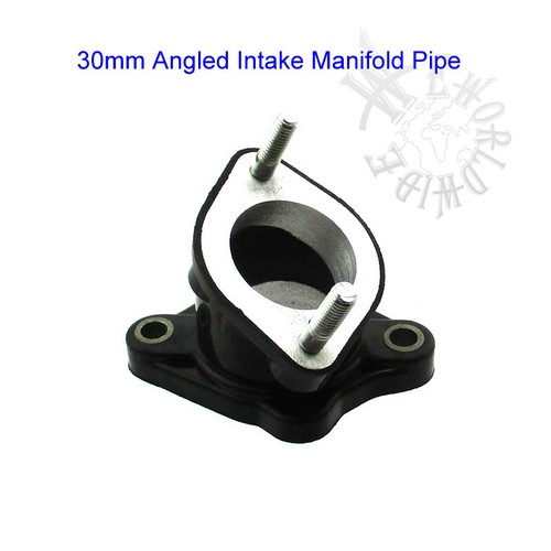 30mm Angled Intake Manifold Pipe For 200cc 250cc Dirt Bike Go Kart ATV ...