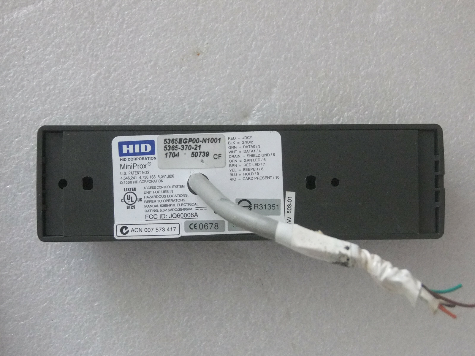 HID MiniProx Proximity Card Reader 5365EGP00 | eBay