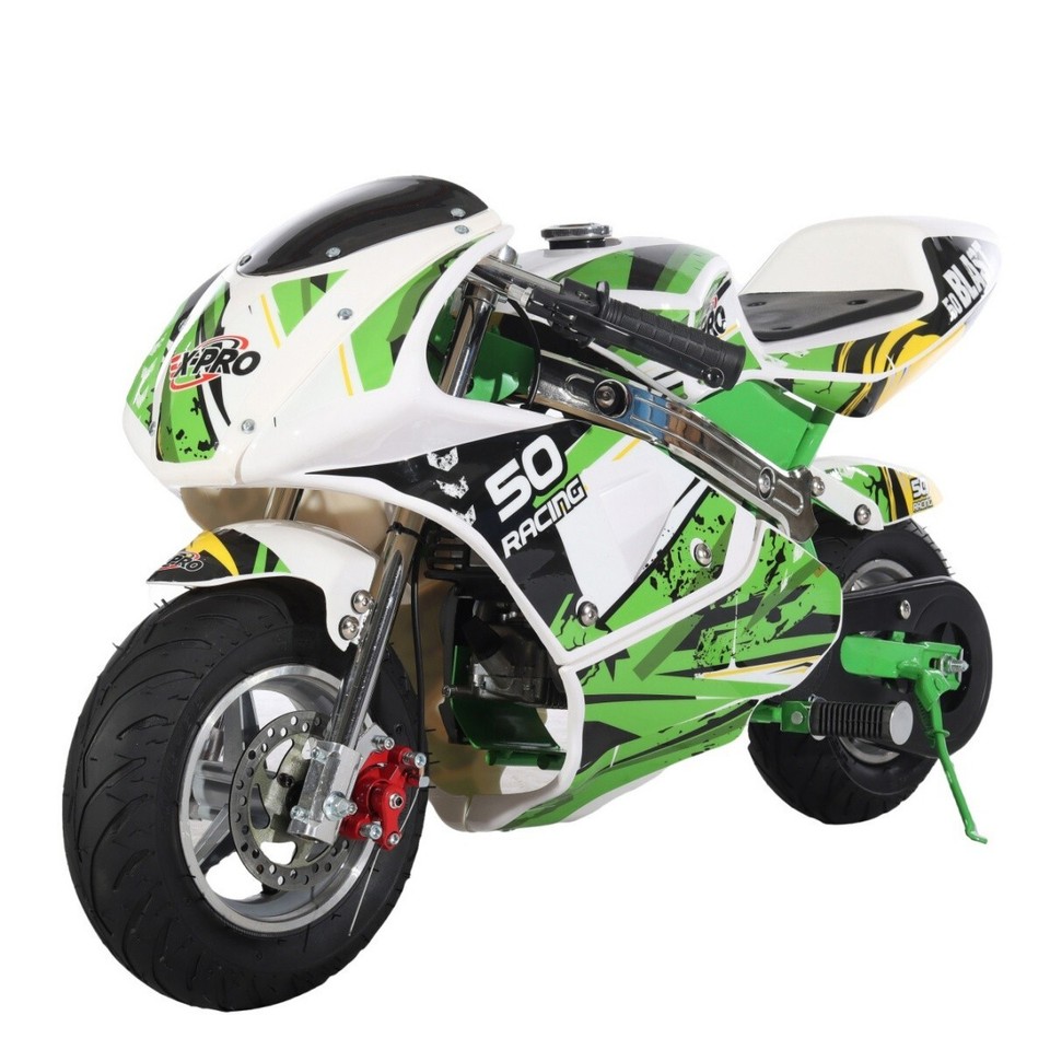 X-PRO 40cc Pocket Bike Gas Powered 4 Stroke Kids Mini Bike Off Road ...