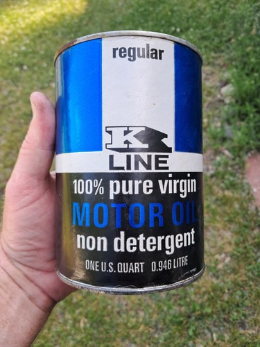 Vintage K Line Motor Oil Quart Oil Can. New York Can. | eBay