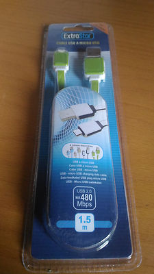 Cavo USB A Micro USB 1,5 M Colori Casuali Piatto | eBay