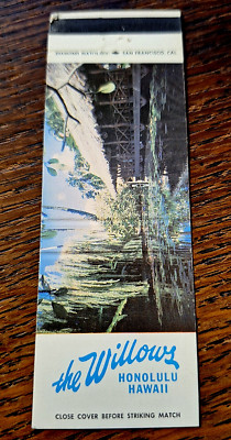 Vintage Matchbook: The Willows, Honolulu, HI Restaurant | eBay