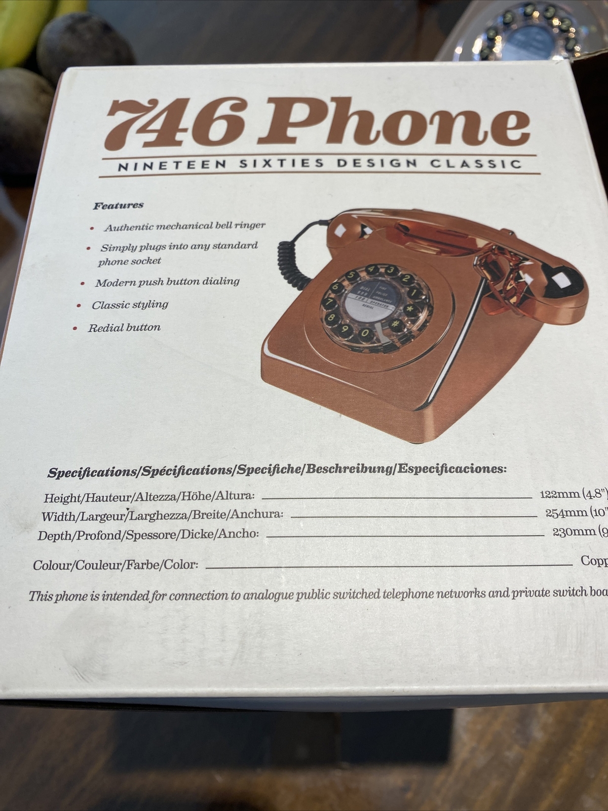 Wild & Wolf 746 Corded Telephone - Copper (TP051) for sale online | eBay