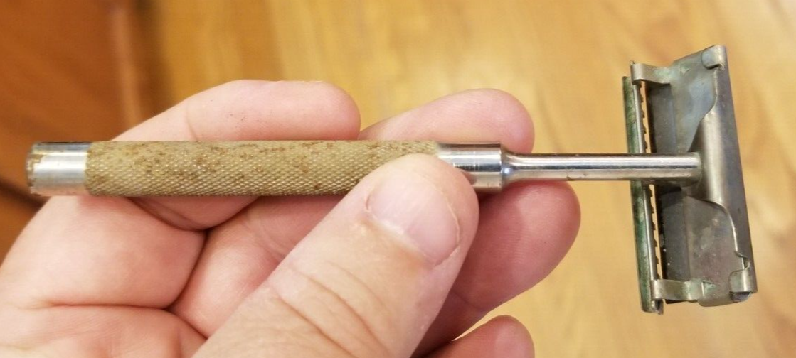 CHRISTY SAFETY RAZOR W/THE MASSAGE BAR IN BOX~BLADES~MANUAL *PILOT ...