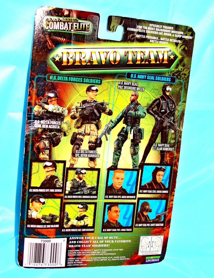 1:18 Unimax Bravo Team U.S Delta Forces CSM Ben Acosta Military Figure ...