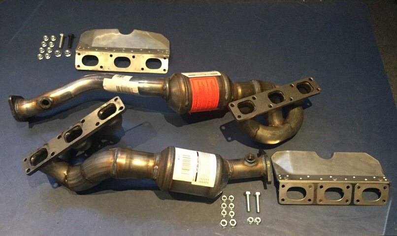 91340H + 91341H Catalytic Converter BMW 520i 2.2i E39 PAIR MANIFOLD ...