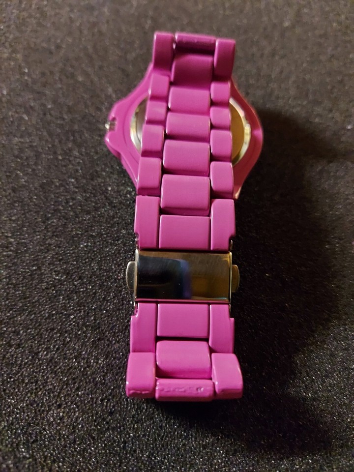 Vintage SCOOP Limited Edition Hot Pink Watch Mother Of Pearl Dial ...