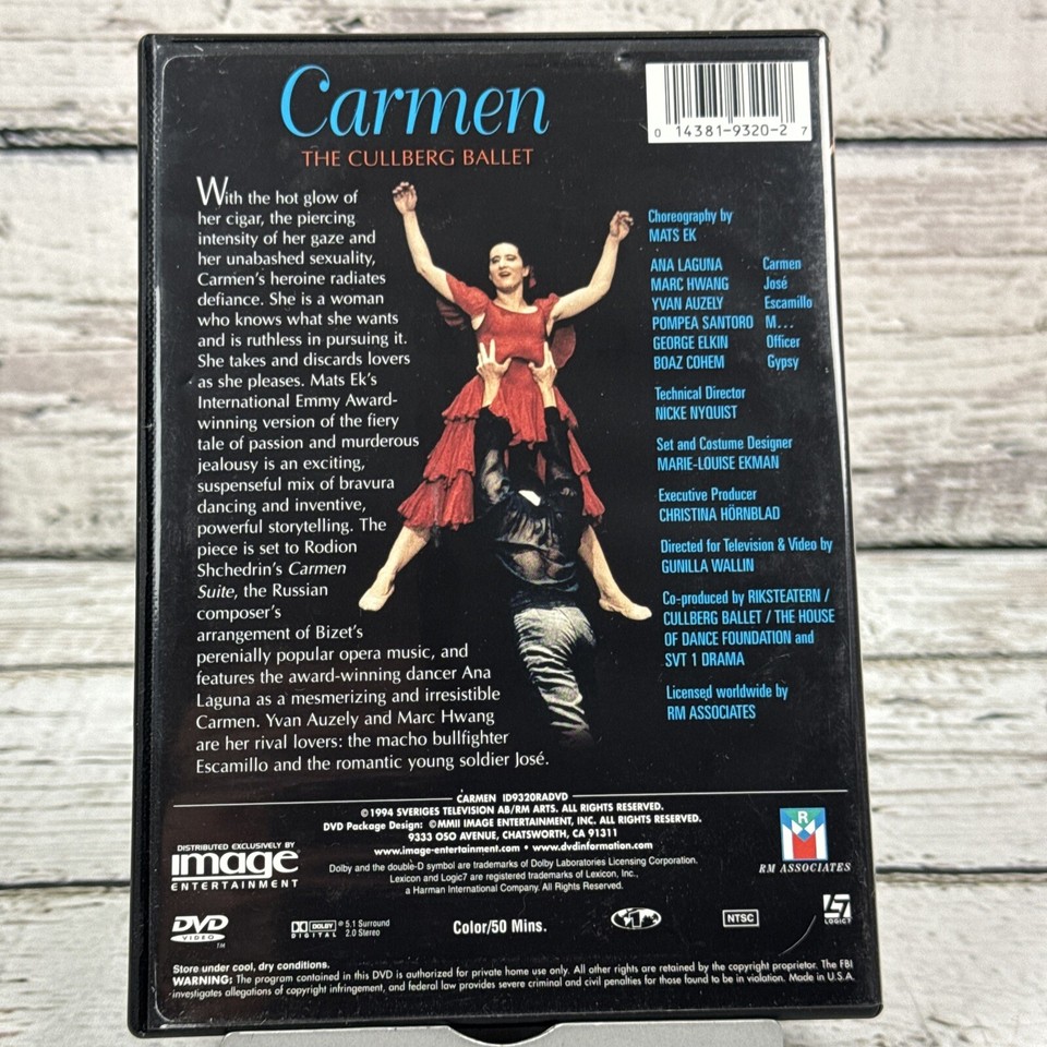 Carmen (DVD, 2002) Ana Laguna, Yvan Auzely, Marc Hwang Mats Ek ...