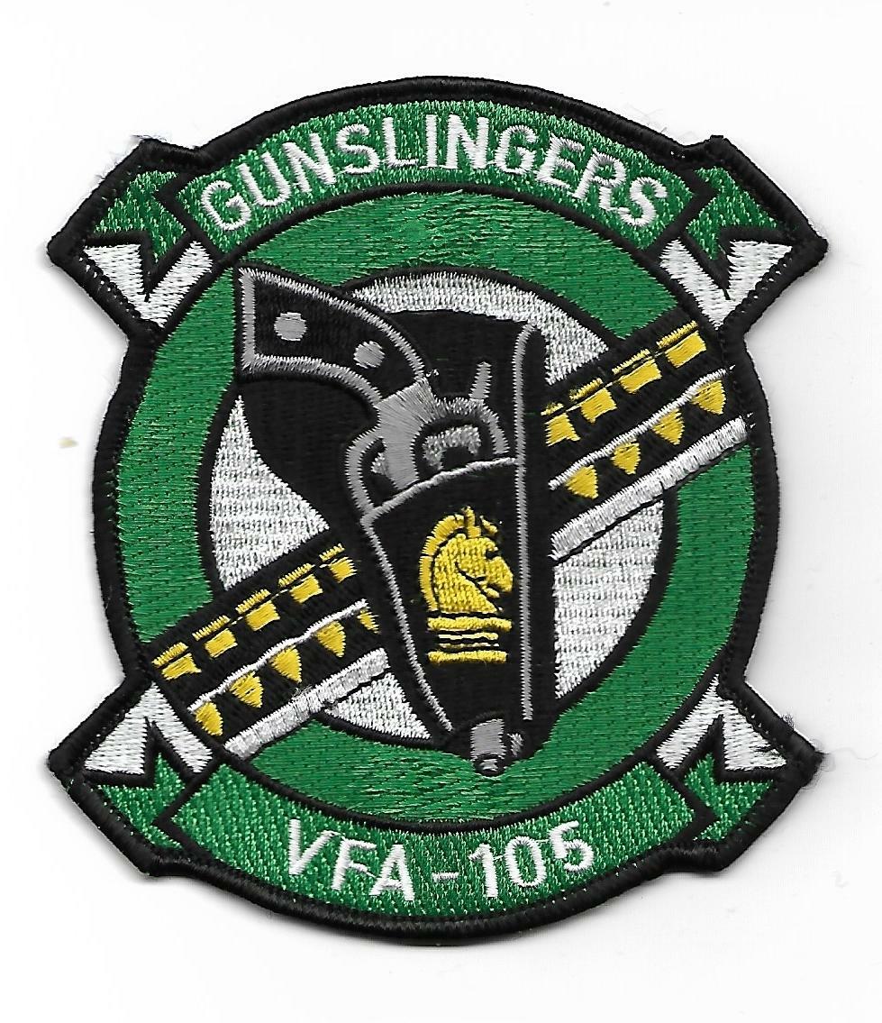 * SALE * VFA-105 GUNSLINGERS 4.5 inch patch F/A-18 HORNET STRIKE ...