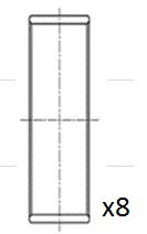 TIMING CHAIN KIT TCK208L FOR VW CBZB/CBZA/CBZC 1.2L 4cyl GOLF VI SKODA ...