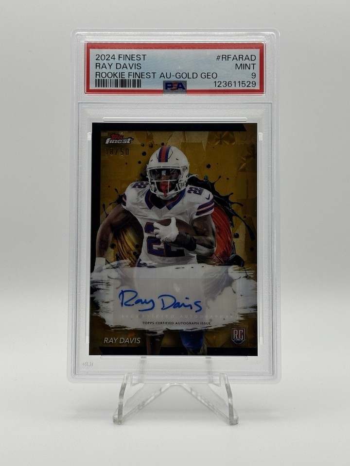 2024 Topps Finest - Ray Davis /50 - Gold Geometric Rookie Autograph (RC ...