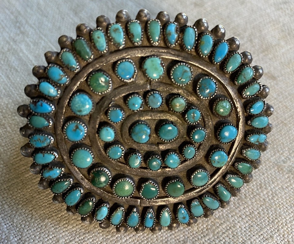 Collection Old Pawn Navajo Zuni Turquoise Petit Point Pins,needlepoint ...